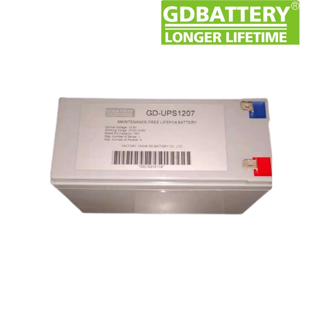 GD BATTERY 12V 7AH LIFEPO4 UPS BATTERY SPRAYER BATTERY | Shopee Philippines