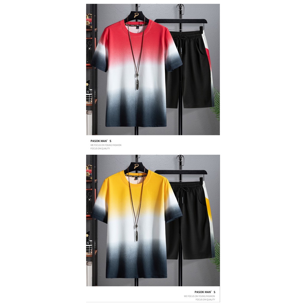 simple Brand [2 in 1 set] Fashion Korean Casual Terno For men T-shirt ...