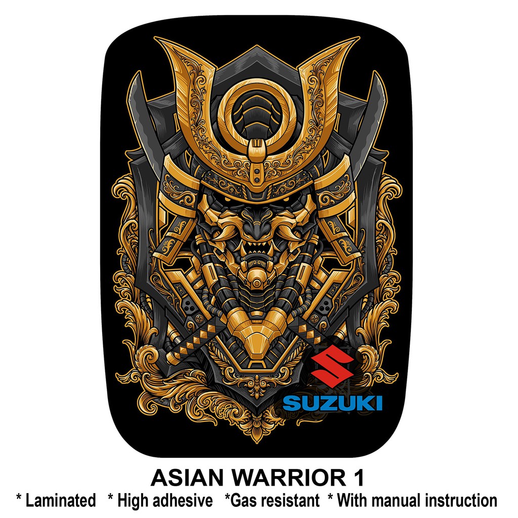 SUZUKI SMASH GAS TANK STICKER ASIAN WARRIOR 1 ej cycle | Shopee Philippines