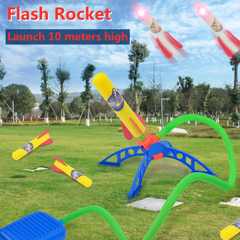 Outdoor Toy for Kids Toy Rocket Launcher for Kids Foam Rockets and ...
