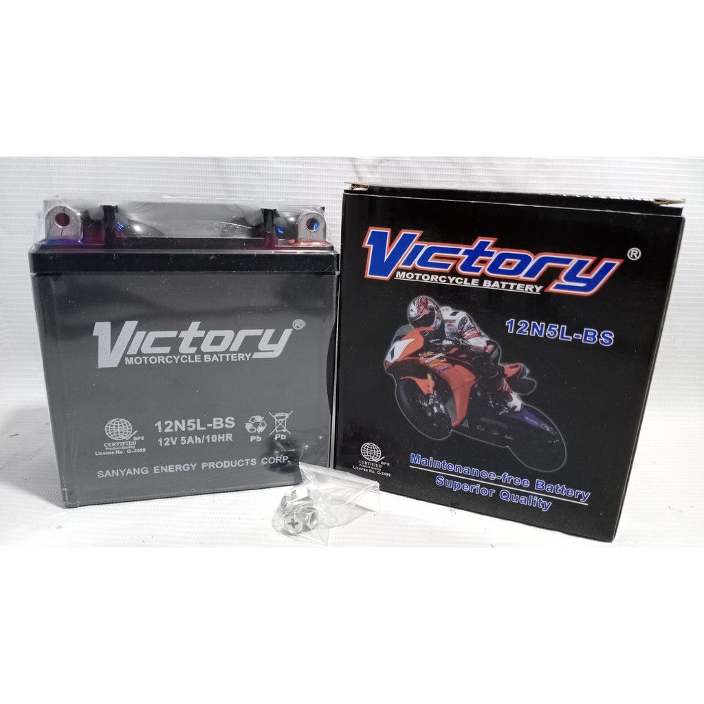 BATTERY VICTORY - 12N5L-BS (MIO/ALPHA) | Shopee Philippines