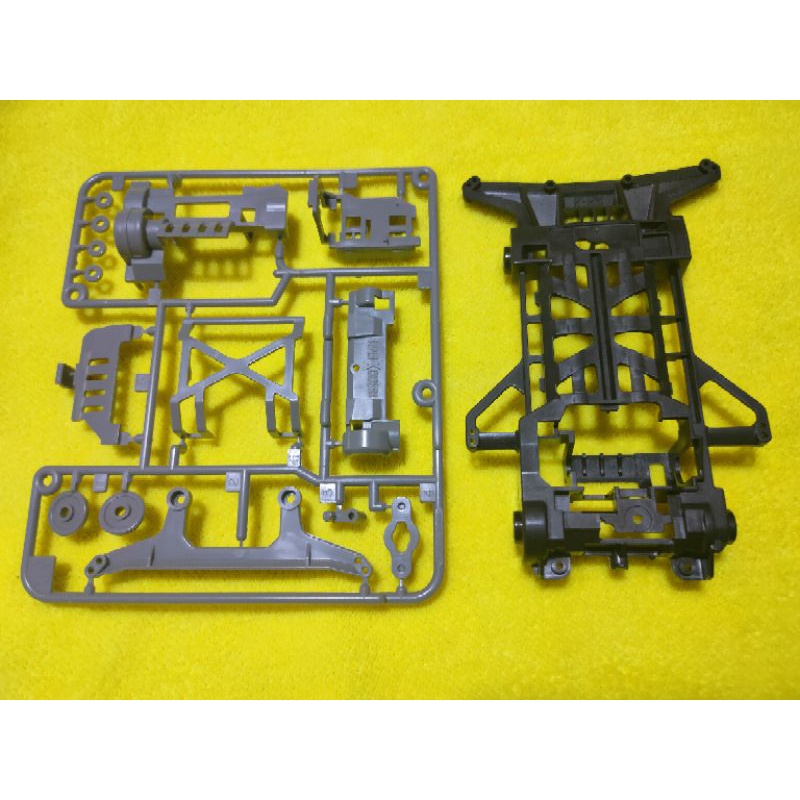 Tamiya Super X carbon reinforced chassis complete with internals ...