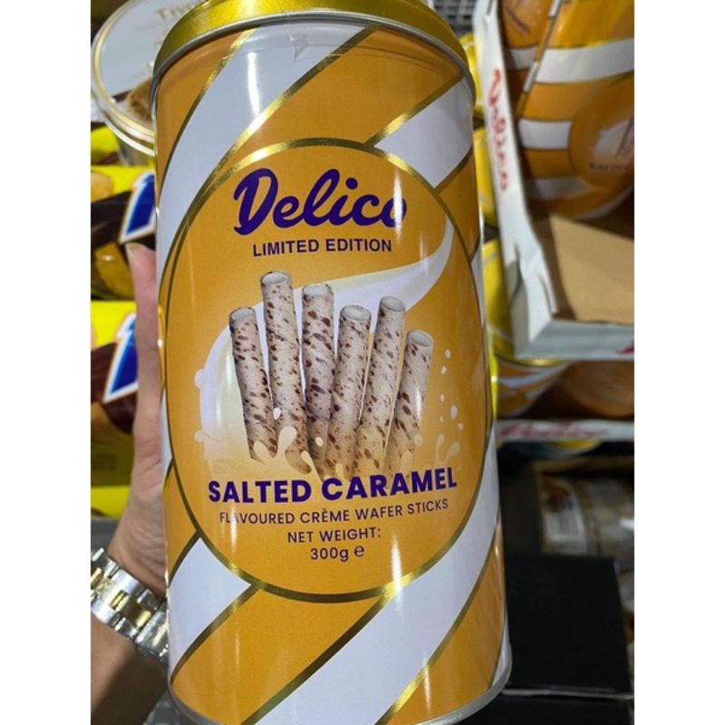 DELICO CREME WAFER : SALTED CARAMEL OR COOKIES AND CREAM 300G LIMITED ...