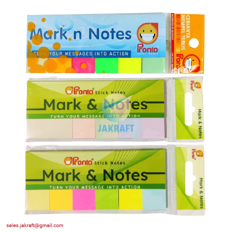 (1 Set) PRONTO PSN25 Mark & Notes Sticky Stick Note Paper Material ...