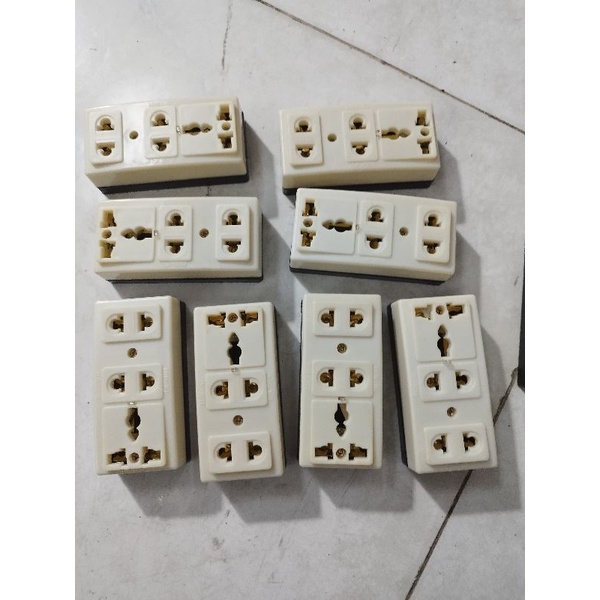 Hinoki 3-outlet multi-purpose power outlet with black base to prevent ...