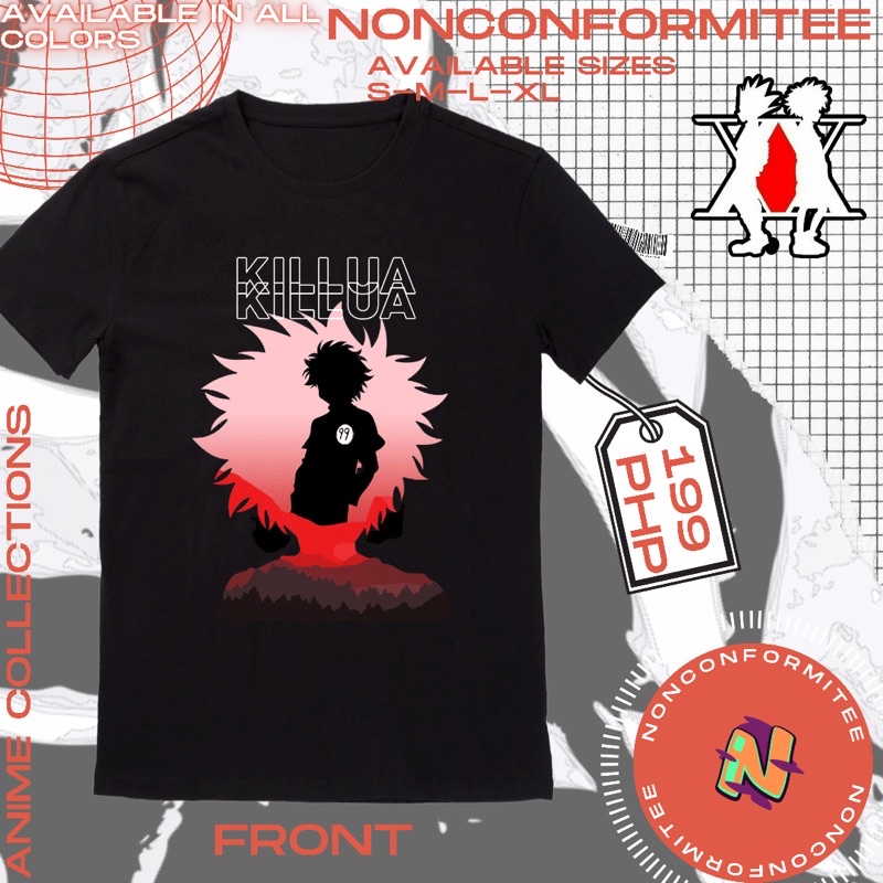 Hunter x hunter Killua Anime Tshirt Merch | Shopee Philippines