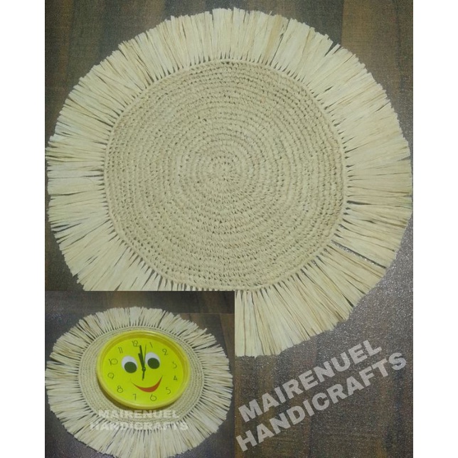 Native Round Placemat/Decorative Material | Shopee Philippines