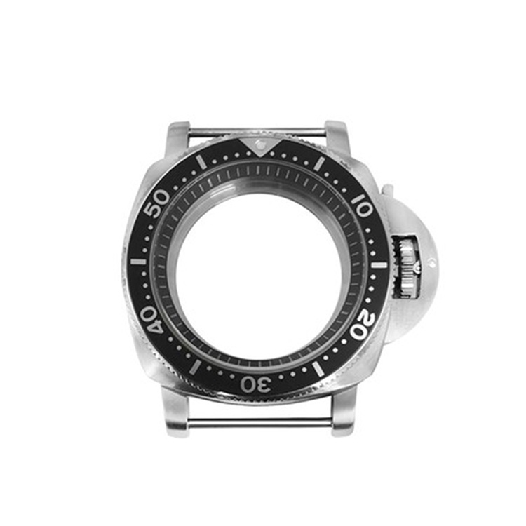 42MM 316L Stainless Steel Watch Case Bezel Black White Strip Inner Ring ...