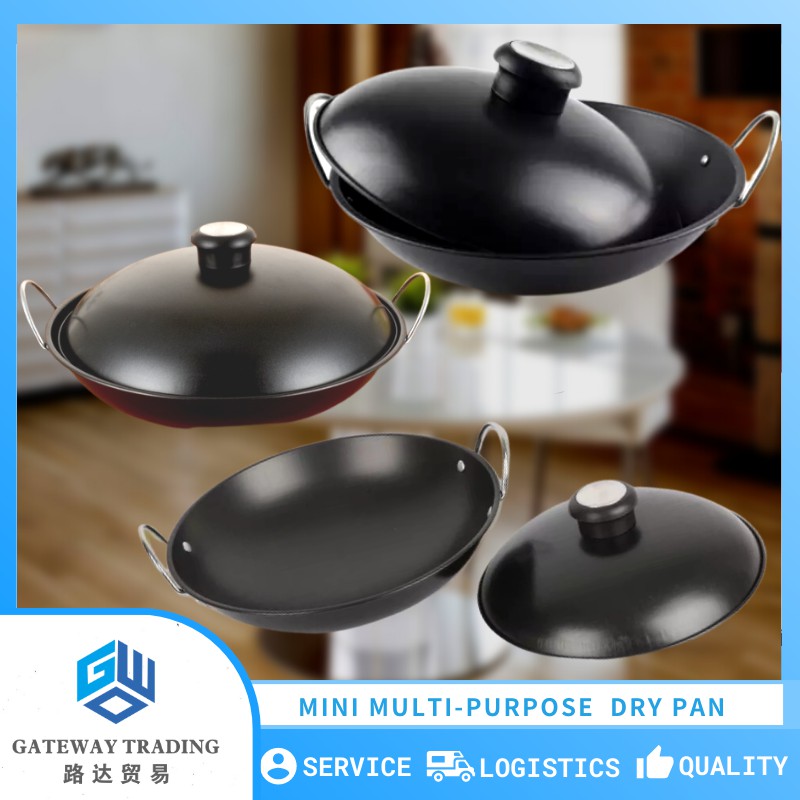 Mini Multi-Purpose Dry Pan with Cover Prefer for Serving Pan | Shopee ...