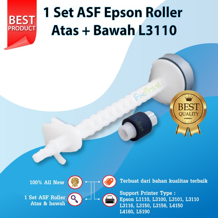 1pc Upper Lower Roller Paper Parts White For Epson Printer L Series 6461