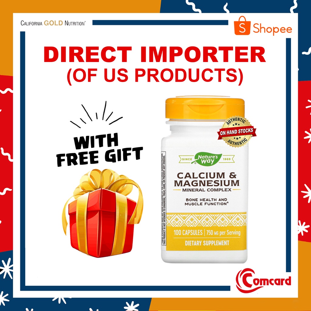 Nature's Way, Calcium & Magnesium Mineral Complex, 250 mg, 100/250 ...