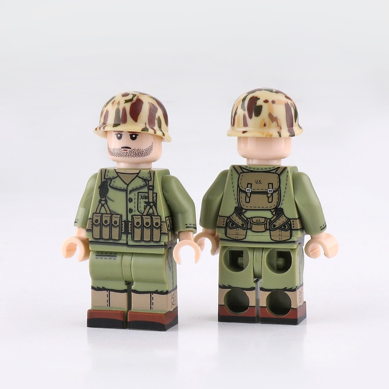 10PCS American Infantry Army Minifigures Building Blocks Tank Force US ...