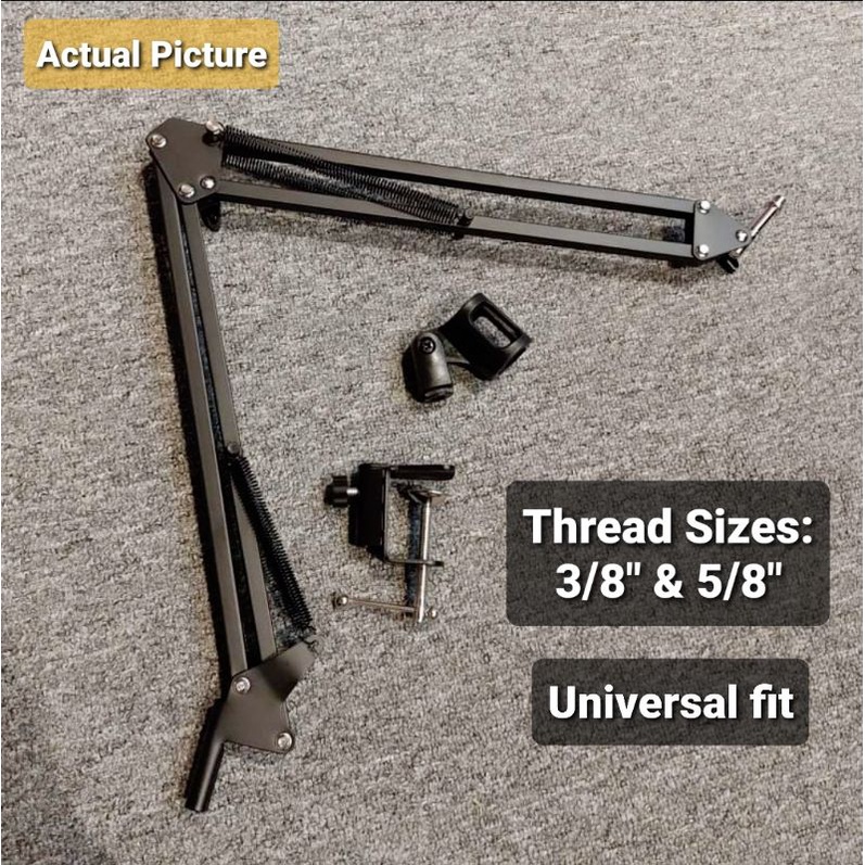 Flexible Mic Arm | Flexible Suspension Boom Arm for Dynamic & Condenser ...