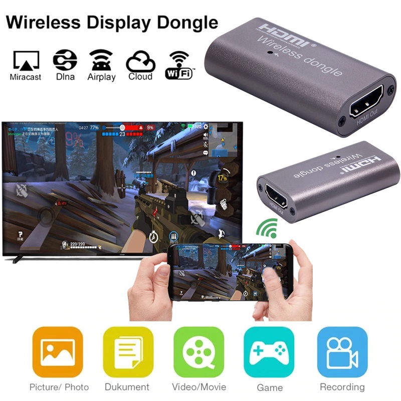 Wireless Wifi HDMI Display dongle Adapter TV Stick Receiver Screen ...