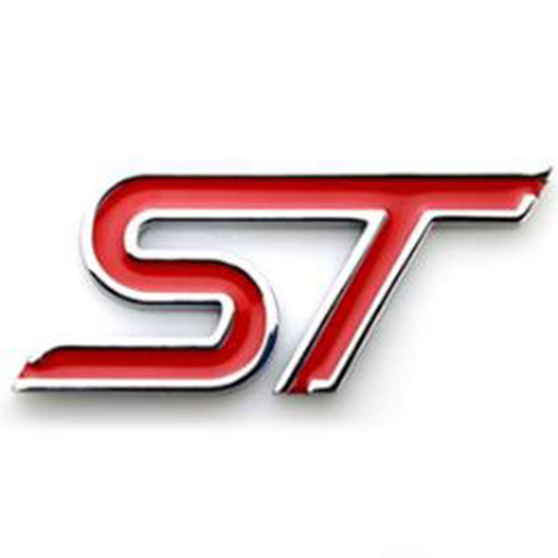 ABS 3D Stickers ST Logo Sticker Tail Stickers Case For Ford Focus 2 3 4 ...