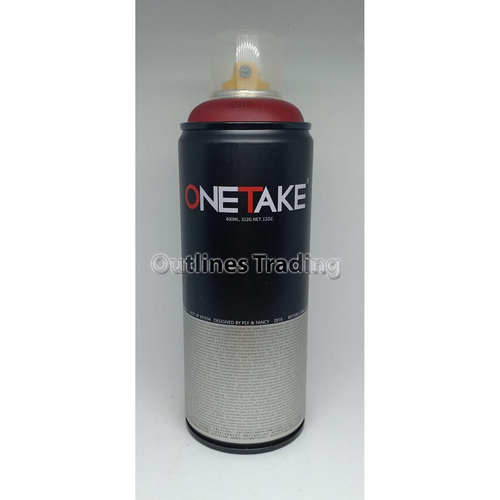 One Take Spray Paint (Deep Red 200-6) | Shopee Philippines