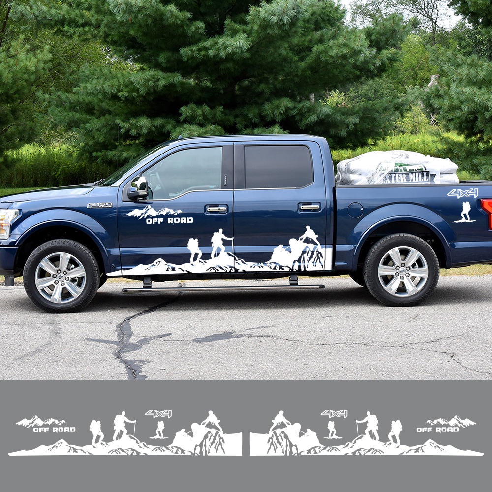 Doordash Off Road 4X4 Mountain Pickup Stickers for Ford Ranger Raptor ...