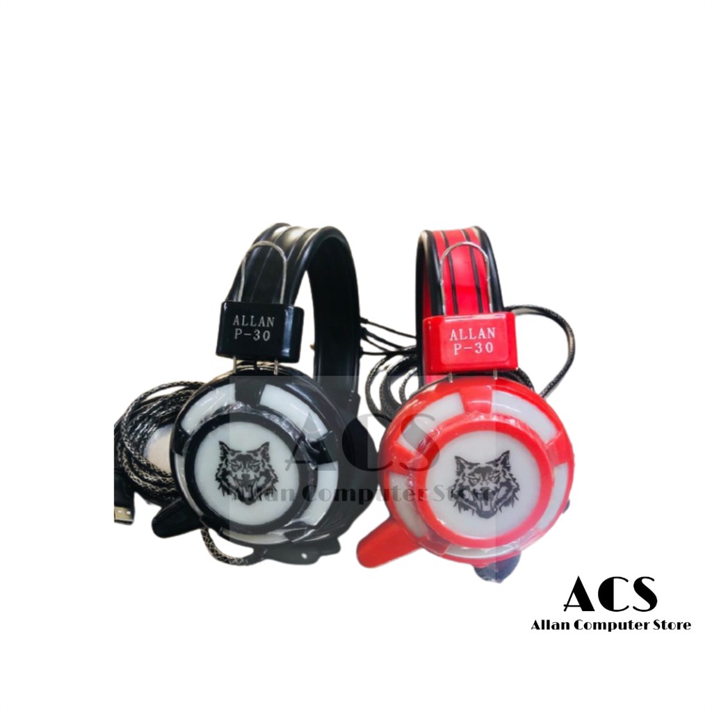 Allan P-30 Crazywolf LED Gaming Headset Heavy Duty | Shopee Philippines