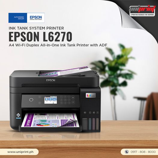 Epson EcoTank L6270 A4 Wi-Fi Duplex All-in-One Ink Tank Printer with ...