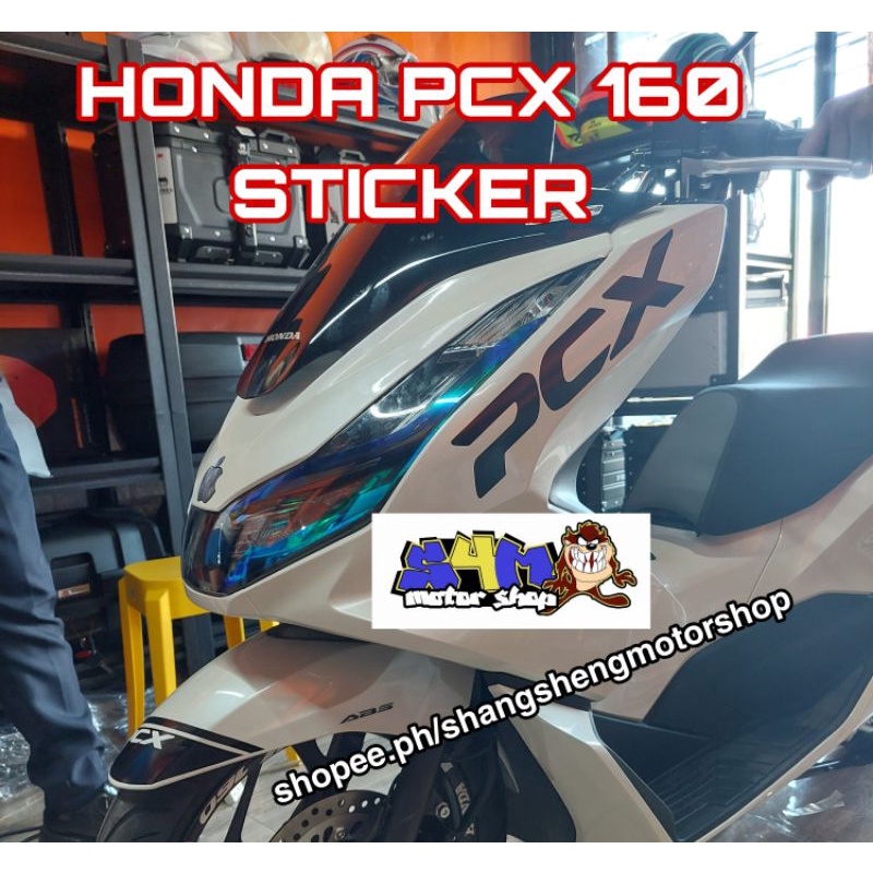 Honda PCX Side Sticker Decals (BIG) 1Pair (2pcs) Quality Materials ...
