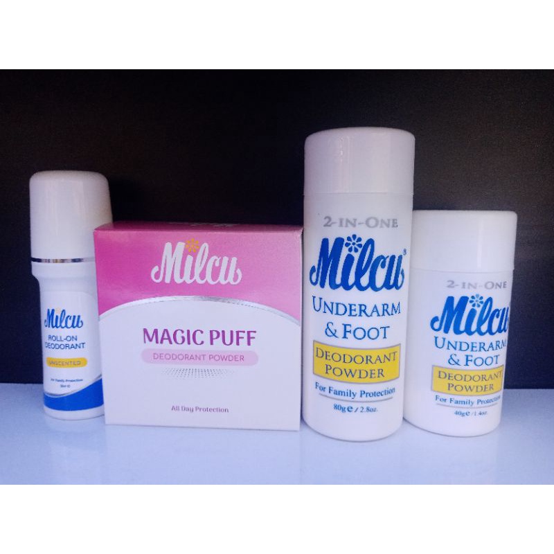 Milcu Powder 80g&40g/micu puff/milcu deo roll on | Shopee Philippines