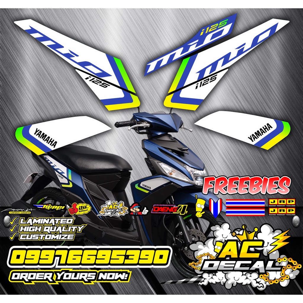 Mio i 125 Stock Decal 2021 (ACDECAL)3 | Shopee Philippines