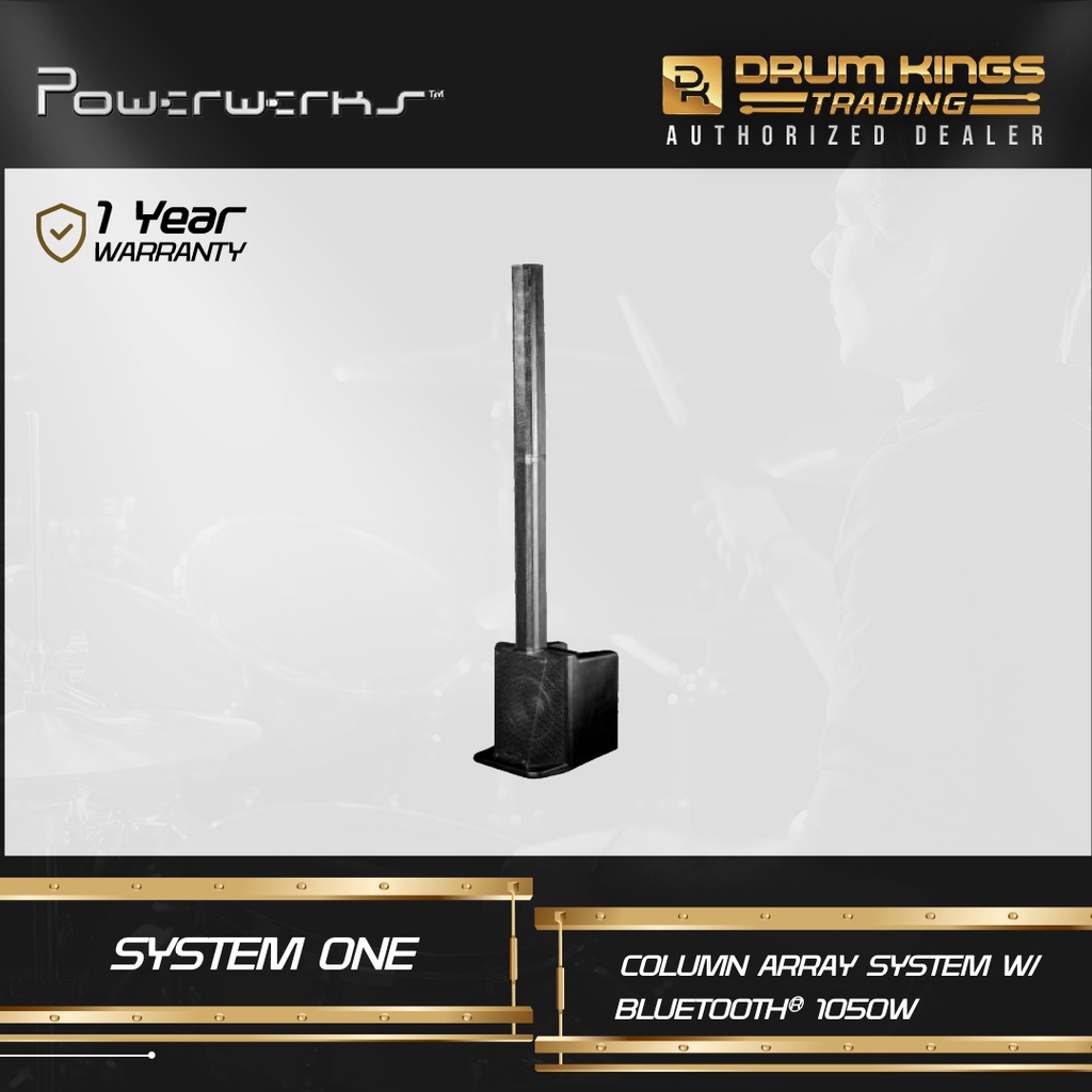 Powerwerks PWRS1 SYSTEM ONE 1050w Column Speaker System with Bluetooth ...