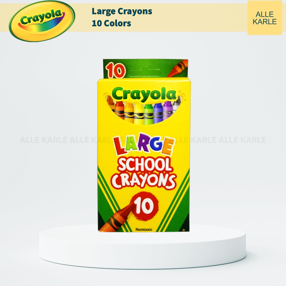 Crayola Large Crayons | 10 Colors 16 Colors | Alle Karle | Shopee ...