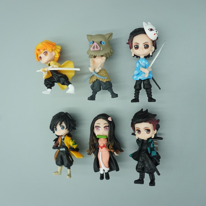 Fridge Magnets 6pcs/set Anime Demon Slayer Tanjirou/Nezuko/Zenitsu ...