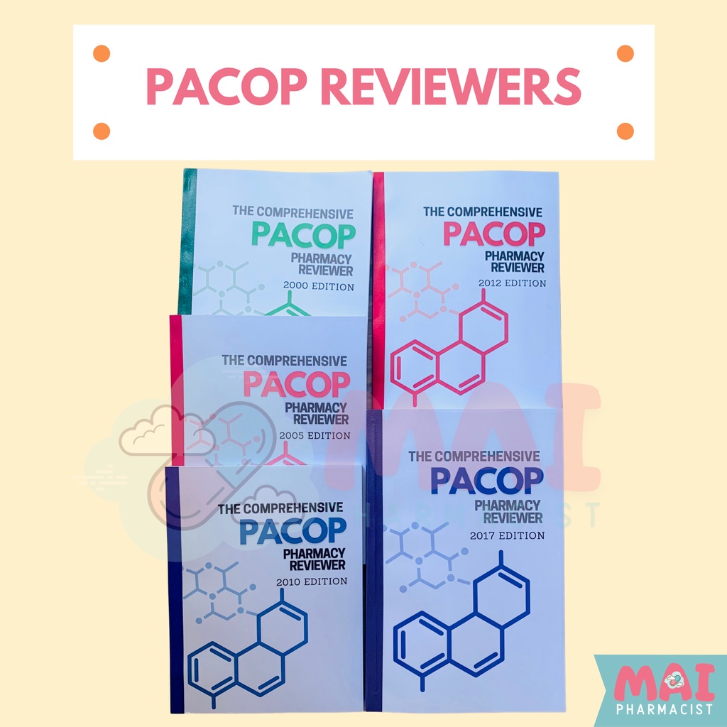 PACOP GREEN, PINK, BLUE, RED, VIOLET (Pharmacy Reviewer) | Shopee ...