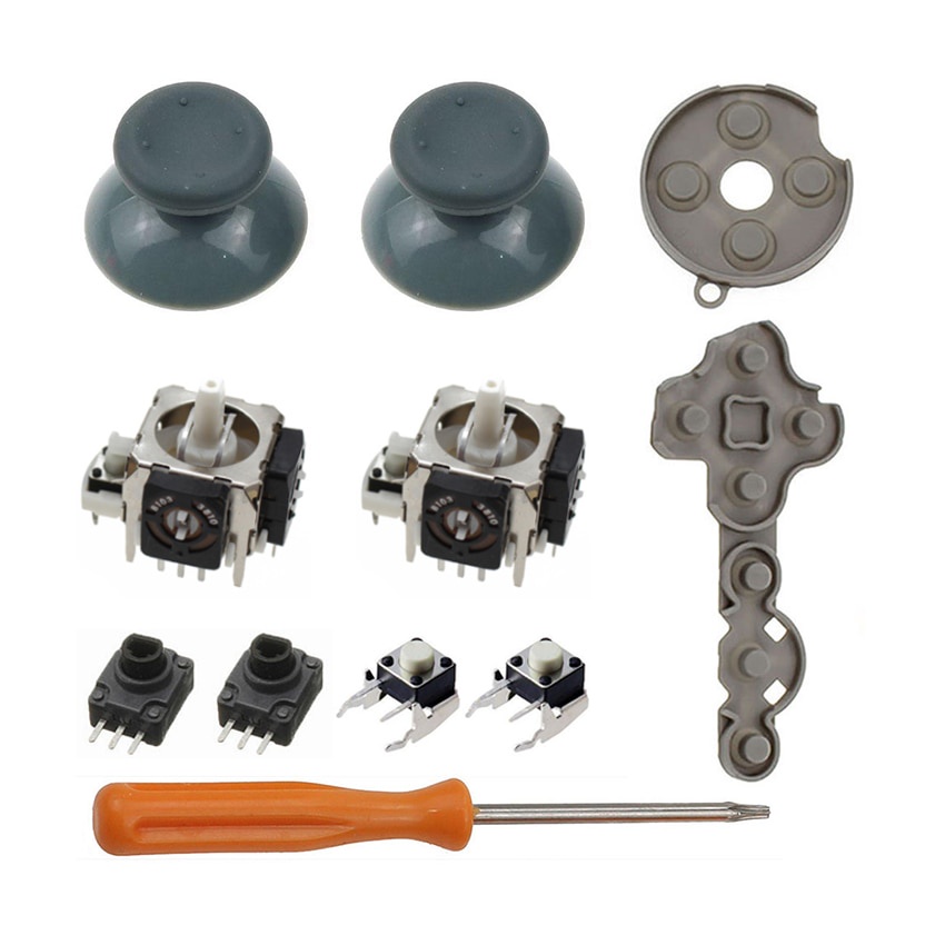 For Xbox 360 Controller 3D Analog Stick Sensor Potentiometers + Thumb ...