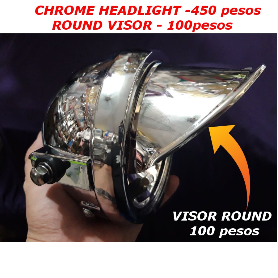 ROUND, BILOG VISOR for YTX, STX, Mola, Rs100, YBR, HD3, Fazzio, FINO ...