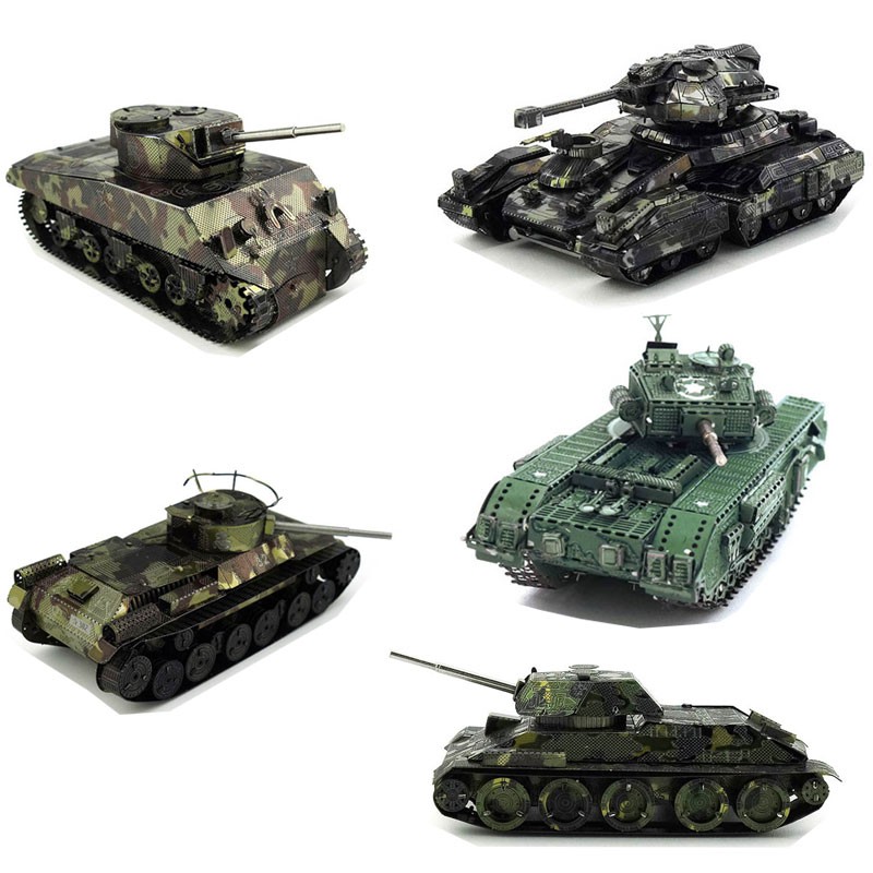 Self-assembled 3D steel tank model | Shopee Philippines