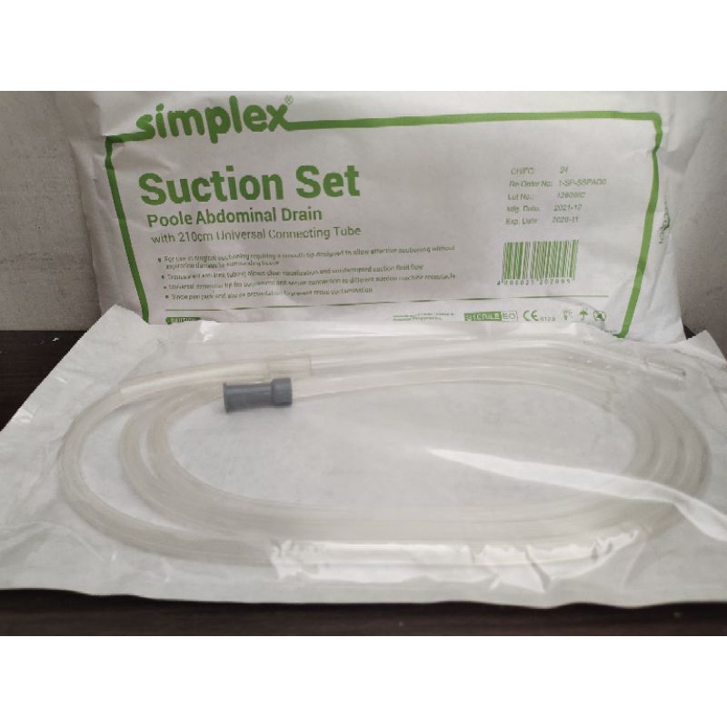 SUCTION SET- Poole Abdominal Drain CH/FG:24(Simplex) | Shopee Philippines