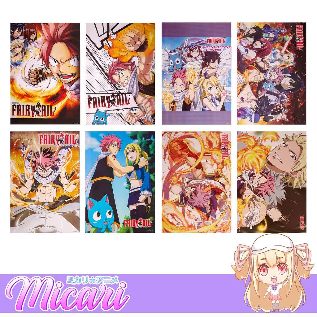 Micari Fairy Tail (8 pcs) A3 Anime Poster | Shopee Philippines