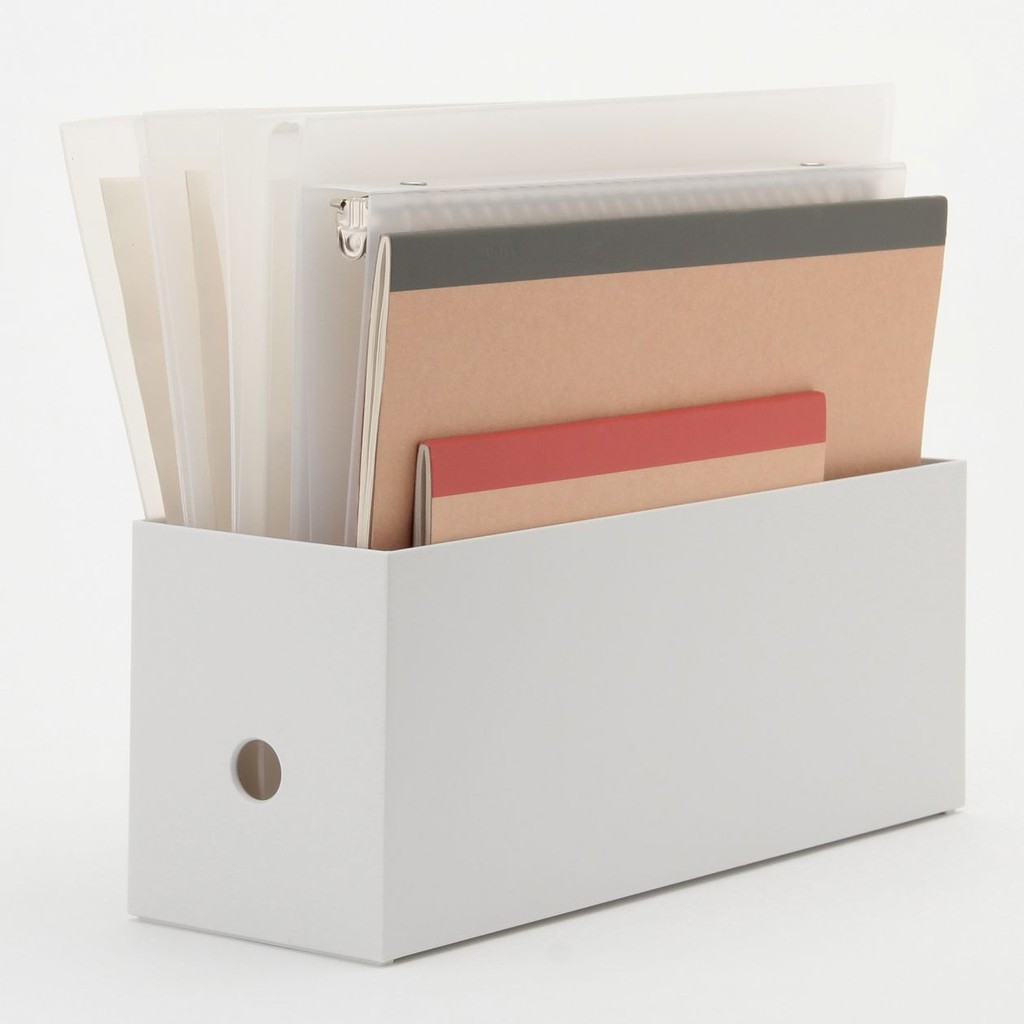 MUJI (MUJI) File Box 1/2 Narrow Shape Width 10 × Depth 32 Height 12 Cm ...