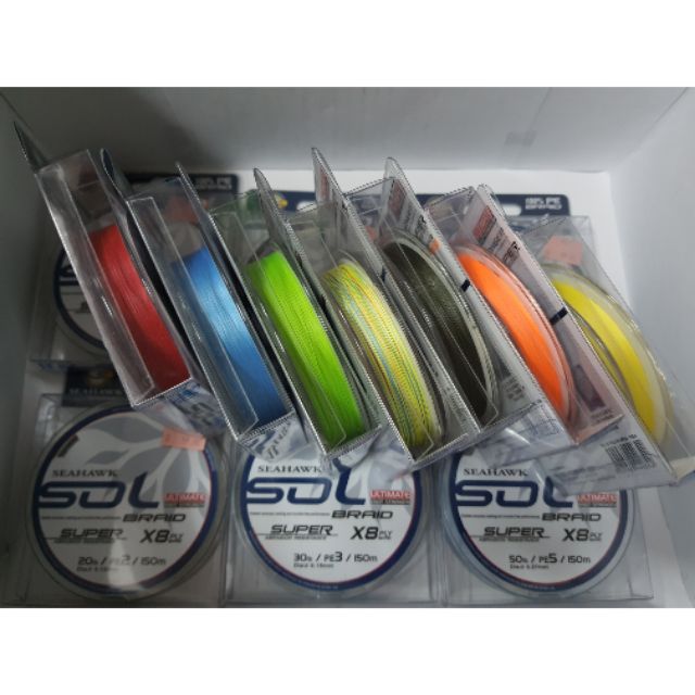 SEAHAWK SOL X8 BRAIDED LINE 150M 8lb-50lb | Shopee Philippines