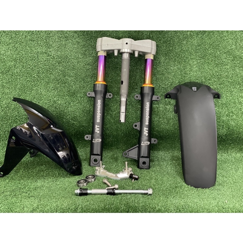 JVT Motorcycle Front Shock With T Post For Sniper150 (Titanium With ...