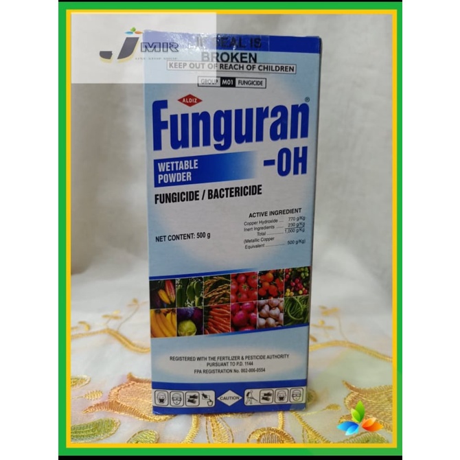 Funguran OH Fungicide/Bactericide Copper Hydroxide 500 grams | Shopee ...