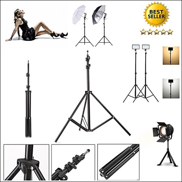 Light stand For Studio. Height Up To 2 Meters (stand Only) | Shopee ...