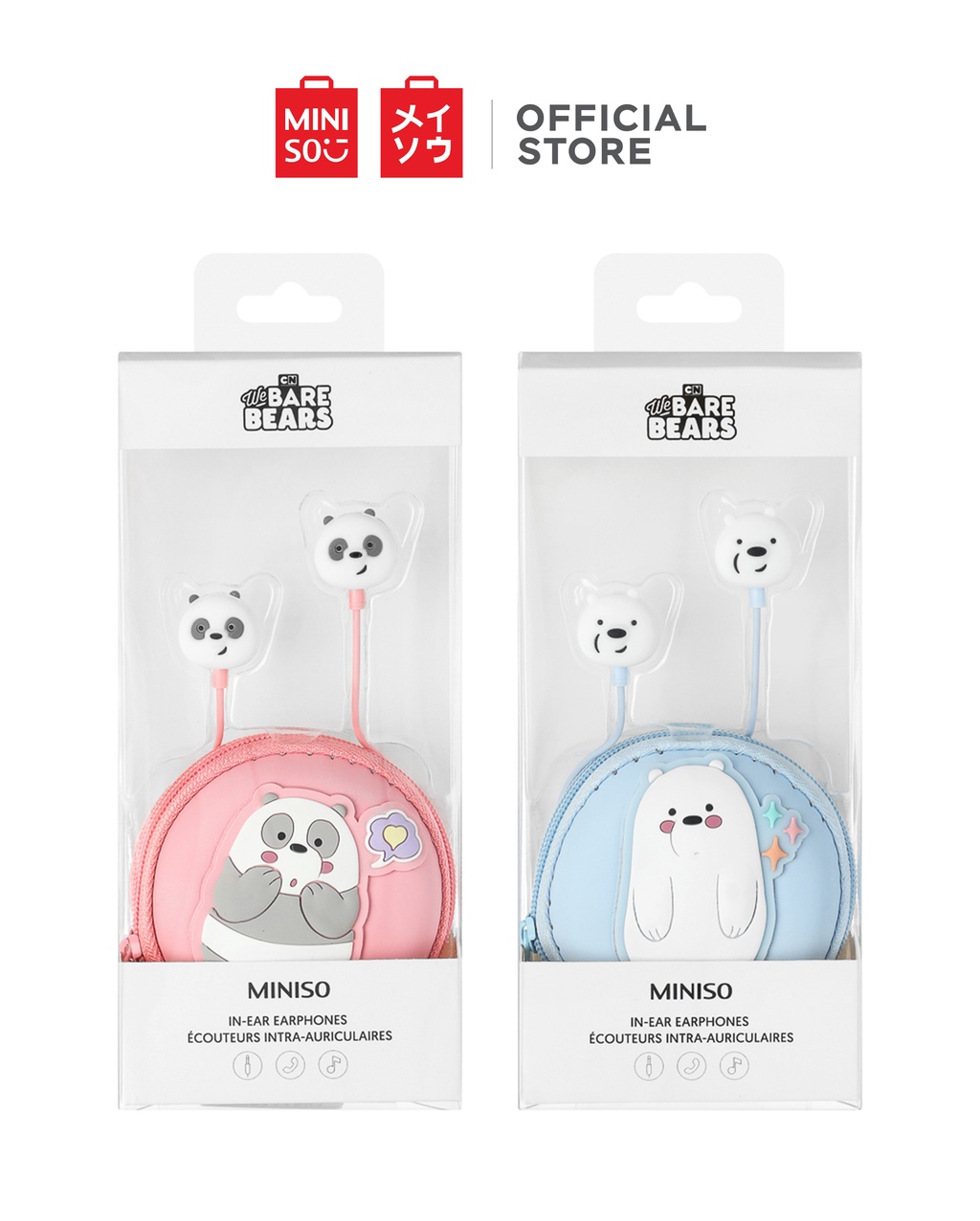 Miniso Wbb Collection 4.0 In-Ear Earphones With Storage Bag | Shopee ...