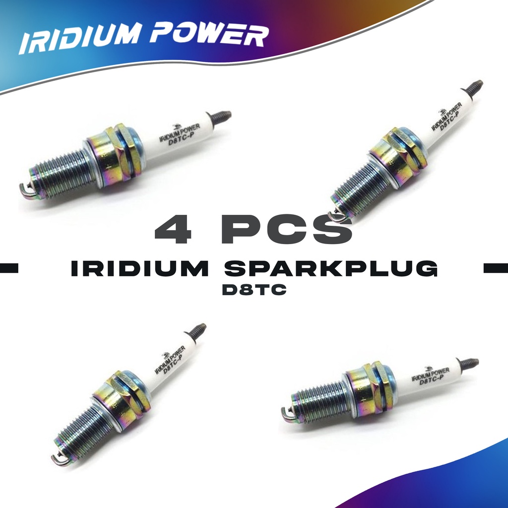Rusi Ssx 150-250 | 4 Pieces Spark Plug Iridium Power D8TC | COD ...