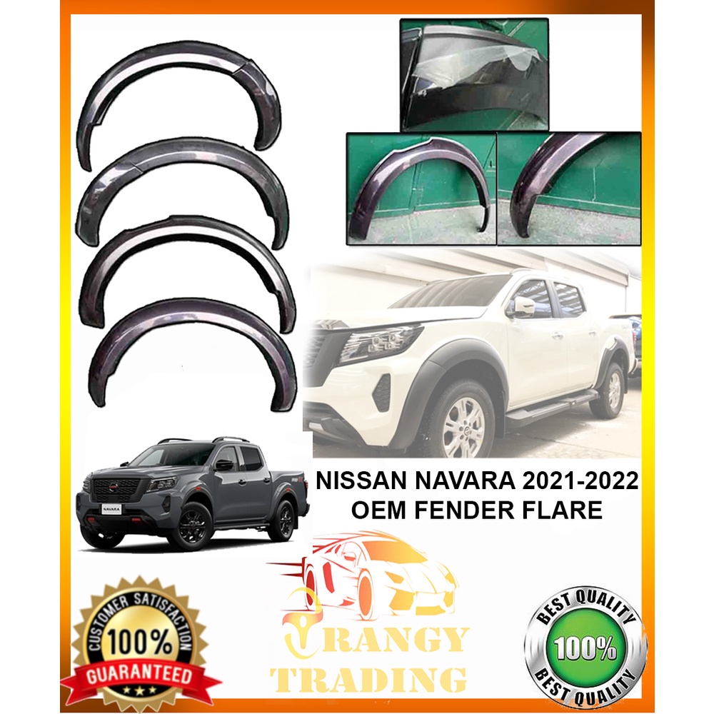 Nissan Navara 2021 to 2024 PRO4X EL VE VL OEM Fender Flare All Black ...