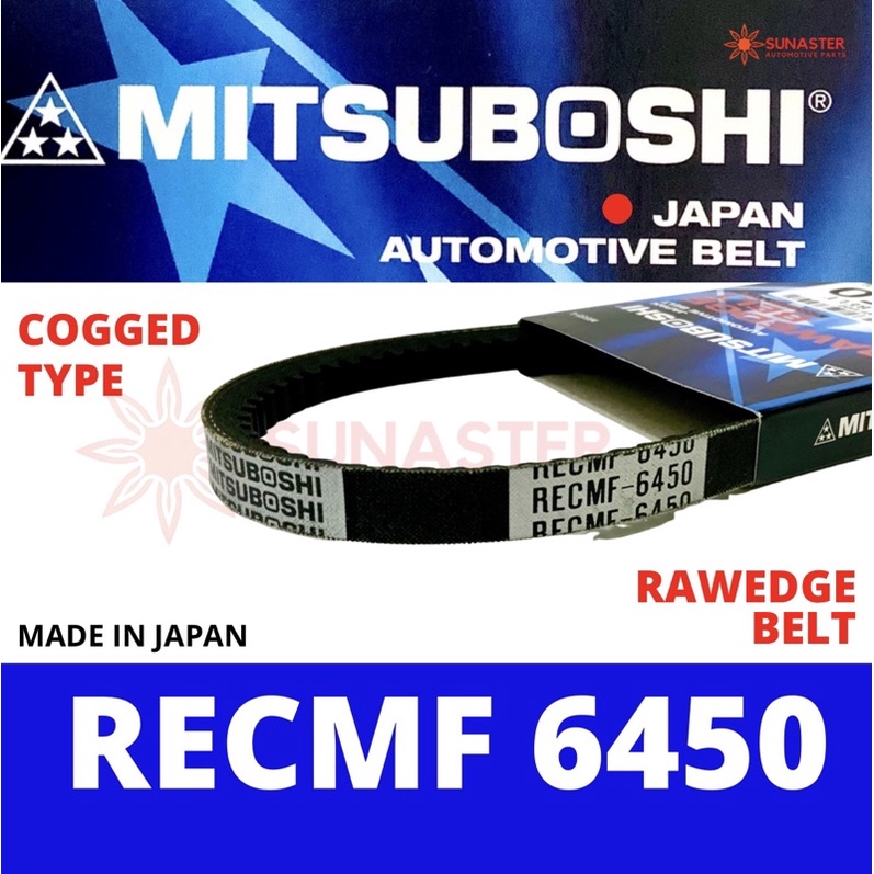 RECMF 6450 Mitsuboshi Fan Belt Aircond Belt Tali Kipas 3450 | Shopee ...