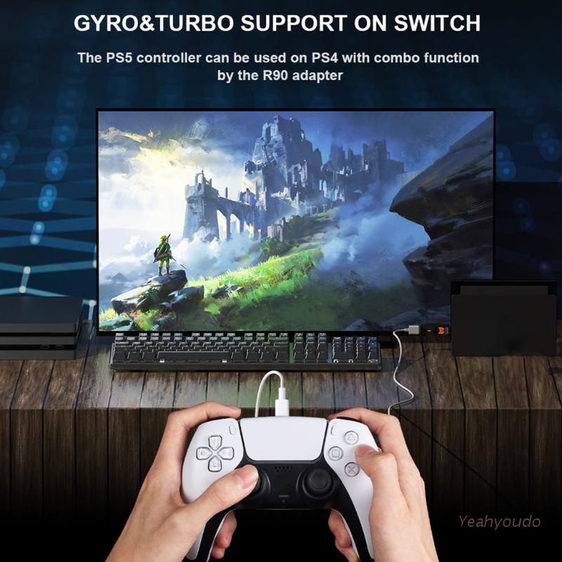 Yeahyoudo C1 Wired Somatosensory Gamepad Game Controller with 6-axis ...