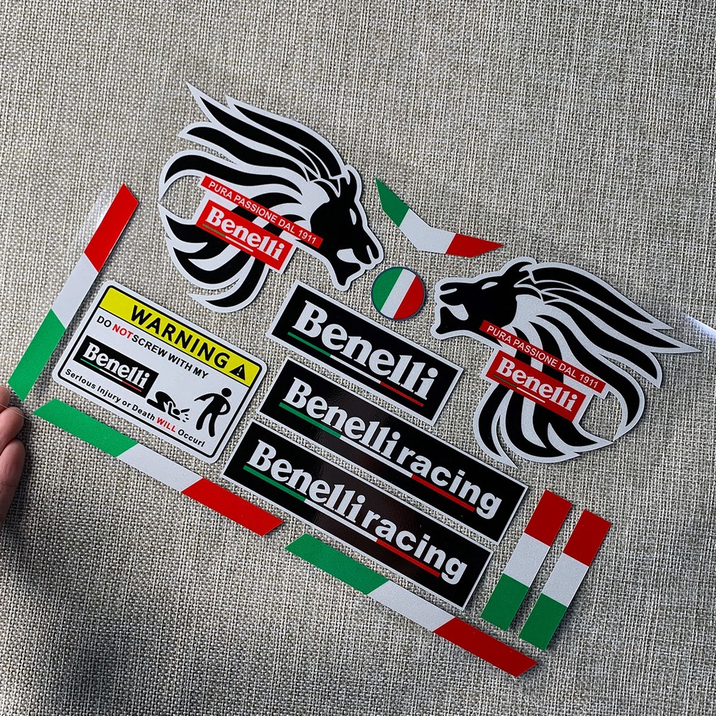 TMXK Benelli racing Motorcycle Reflective Decals TMXK 250 500 502 600 ...