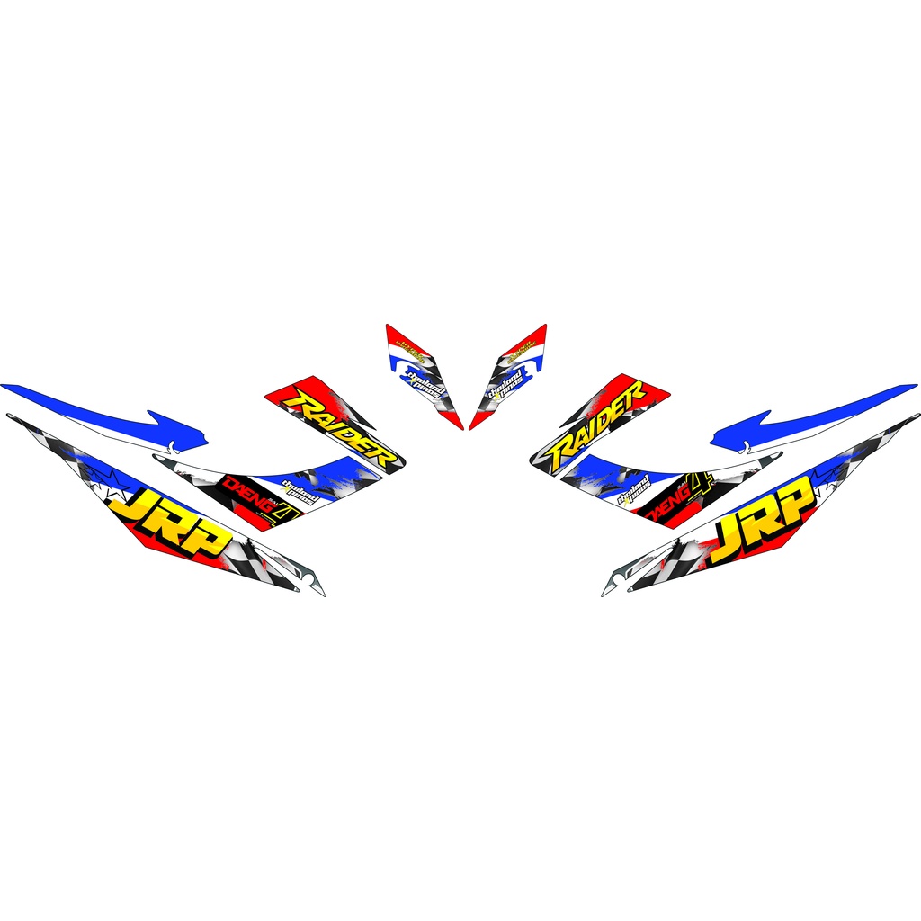RAIDER REBORN JRP X DAENG sticker decals | Shopee Philippines
