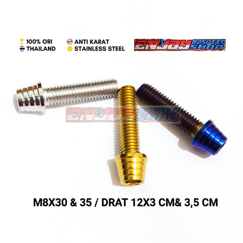Bolt Pb Probolt Cone Key L Stainless M8/Drat 12x3cm & 3.5 cm | Shopee ...
