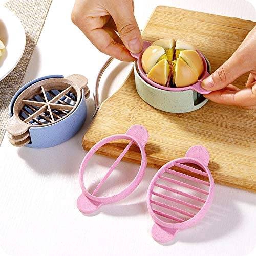 3 in 1 Egg Slicer Egg Cutter Universal Cooking Tools, Wheat Straw ...