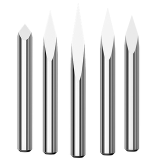 Vsharp 10pcs/set 3.175mm Shank 3 Face End Mill V Shape Bit CNC ...